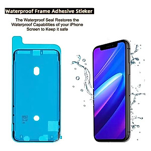 iPhone 13 Screen Replacement 6.1 Inch, 3D Touch LCD Digitizer Screen for A2482, A2631, A2634, A2635, A2633 with Repair Tools Kit with Screen Protector/Waterproof Seal