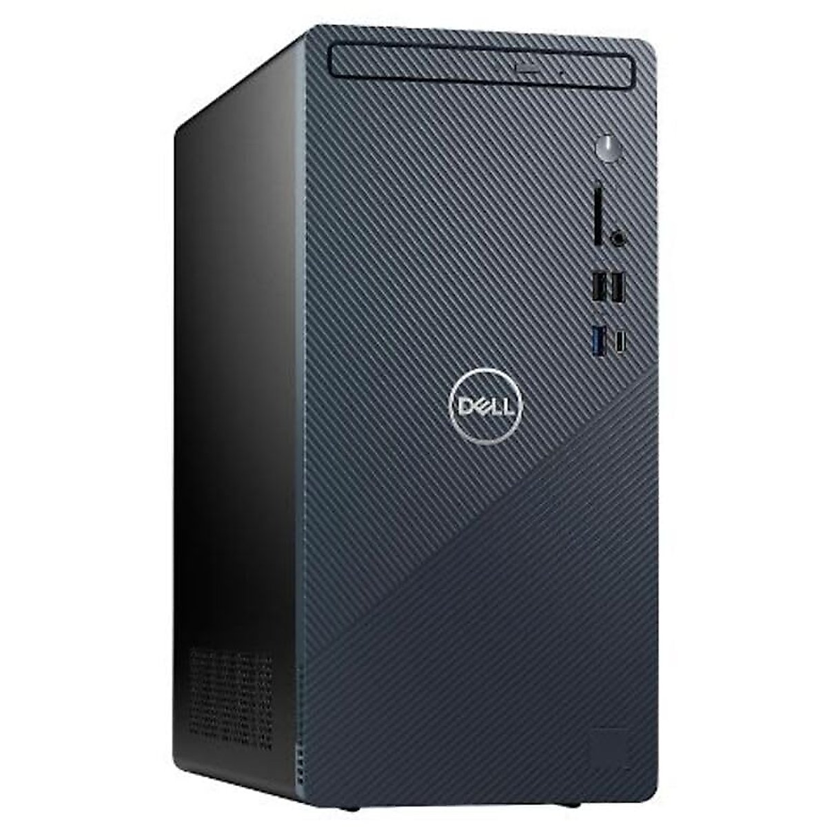 Dell Inspiron 3000 3910 Desktop Computer - Intel Core i3 12th Gen i3-12100 Quad-core (4 Core) 3.30 GHz - 8 GB RAM DDR4 SDRAM - 256 GB M.2 PCI Express NVMe SSD - Tower - Black, Mist Blue - (Renewed)