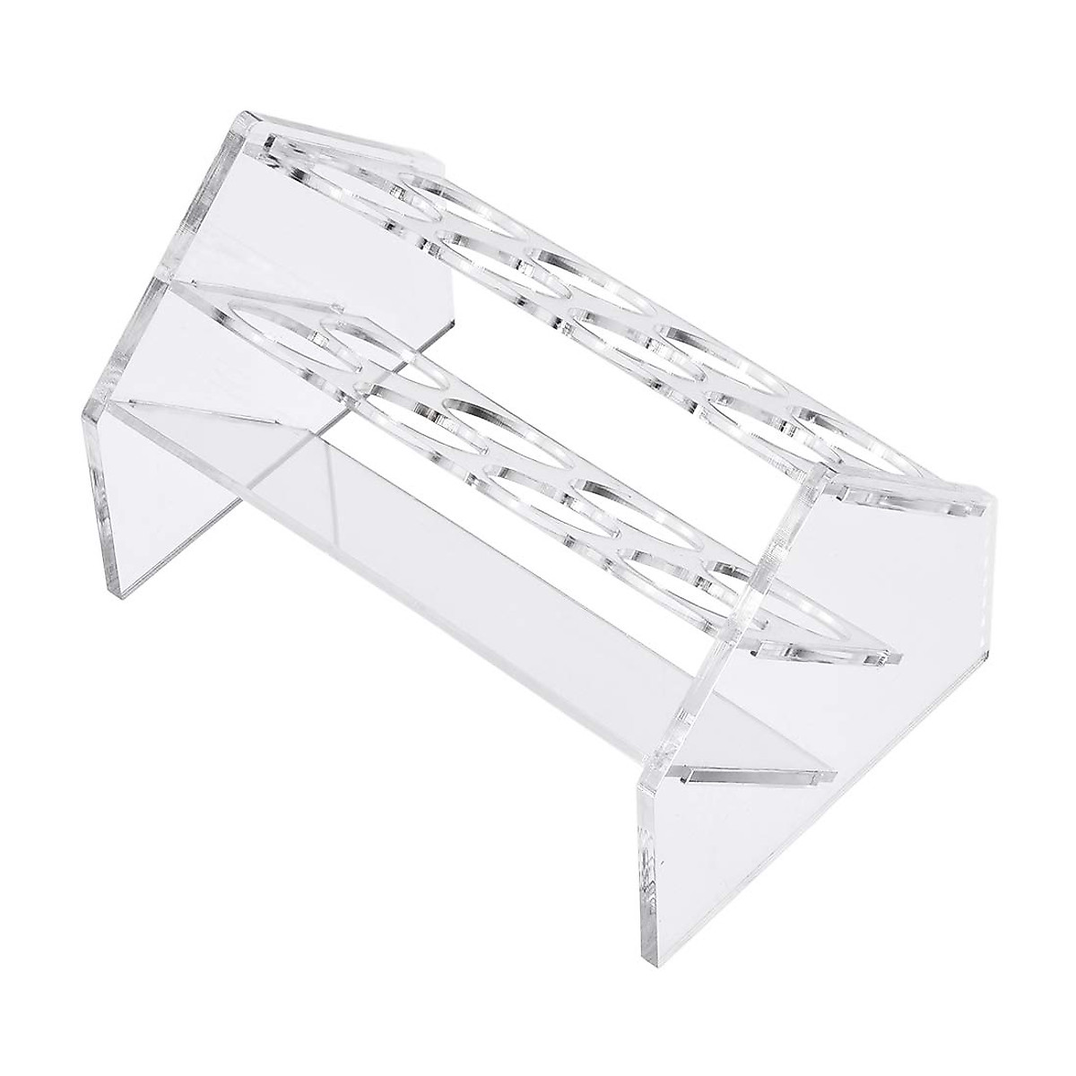 uxcell Slant Rack Acrylic Test Tube Holder 8 Wells for 50ml Centrifuge Tubes Clear