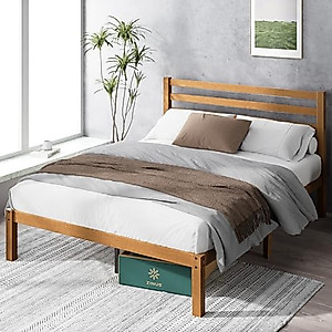Zinus Leah Bamboo Platform Bed Frame, No Box Spring Needed, Wood Slat Support, Easy Assembly, Full