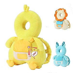 Head Safety Protector Pad for Baby Toddler Walker,Infant Talking Head Protection Backpack Cushion (Yellow Duck)