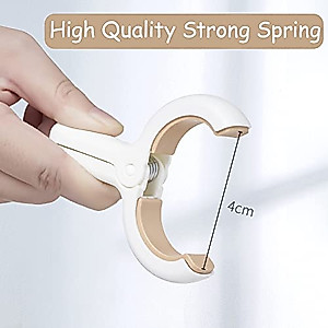 12 Pack Plastic Clothes Pins with Strong Anti-Rust Springs,Heavy Duty Beach Towel Clips,Laundry Clothespins to Keep Your Towel, Clothes, Blankets to Dry on Clothesline and Hanging Rack