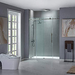 WOODBRIDGE MBSDC6076 Shower Door, 60"x76", Brushed Nickel