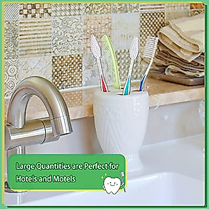 200 Pcs Bulk Disposable Toothbrushes and Comb for Homeless Individually Wrapped Toothbrushes Soft Bristle Manual Toothbrushes Travel Hair Combs for Adults Kid Hotel Shelter Nursing Home Charity Church