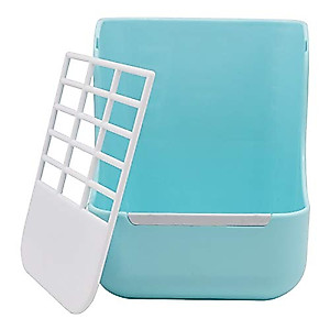 Blue Color Rabbit Feeders and Waterers, 180ml Bunny Water Bottles Dispenser for Small Animal Supplies Guinea Pig Hamsters (Blue)