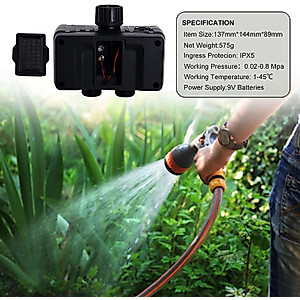 100ft/30M Drip Irrigation Kit 154PCS DIY Automatic Garden Irrigation System with 2 Outlet Water Sprinkler Timer for Garden,Greenhouse 1/4" Tubing Hose Adjustable Nozzles Micro Drip Set
