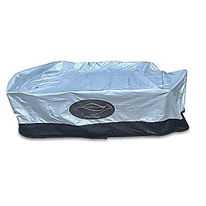 CoverSeal Rectangular Water-Resistant Patio Furniture Cover with Patented Weighted Ground Conforming Apron Seal - Outside Furniture Cover for Outdoor Table and Chairs - Large 151 L x 70 W x 39 H in