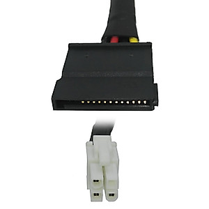 COMeap (3-Pack) SATA Power Cable for Lenovo Motherboard, ATX 4 Pin to SATA Hard Drive HDD Power Adapter Extension 12-inch(30cm)