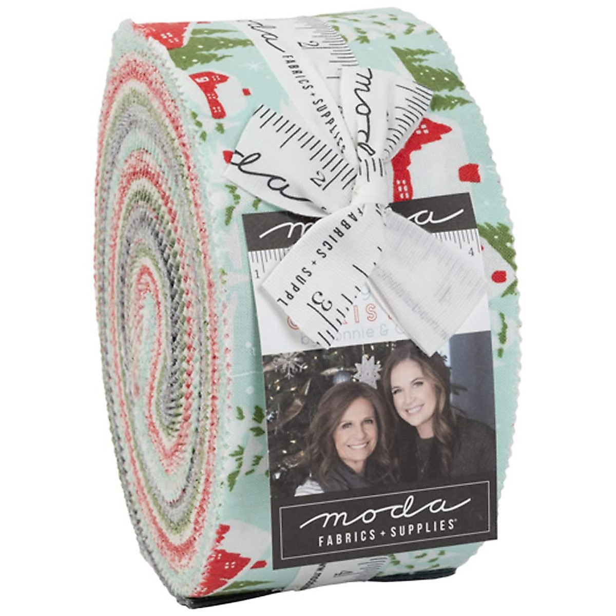 Bonnie & Camille Merry Little Christmas Jelly Roll 40 2.5-inch Strips Moda Fabrics 55240JR