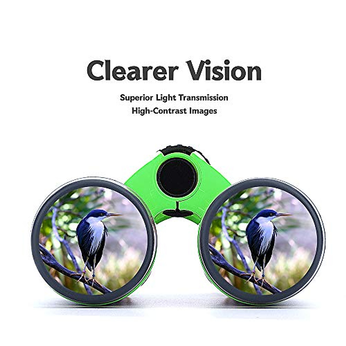 Vanstarry Compact Binoculars for Kids Bird Watching Hiking Camping Fishing Accessories Gear Essentials Best Toy Gifts for Boys Girls Children Toddler Waterproof 5X30 Optical Lens Including Compass