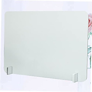 FOYTOKI Partition Tri Fold Poster Boards Privacy Boards for Student Desks Privacy Panel Desk Privacy Board Table Divider Panels Deskpad Acrylic Table Furniture Office White Protection
