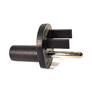 StaticTek Banana Jack Outlet Plug Adapter | Universal Ground 3 Prong Outlet Earth Connection | ESD Control | Black Light Weight Unbreakable Plastic | 1 Piece | STI - DES - 09838