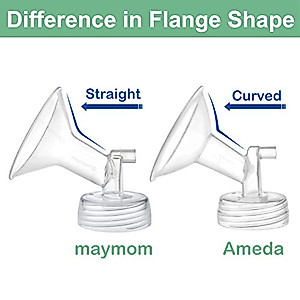 Maymom Pump Parts Compatible with Ameda MYA/Ameda MYA Pro Breastpump 24mm Flange Valve Tube Bottle Backflow Protector, Not Original Ameda MYA Breast Pump Accessories Replacement for Ameda MYA Bottle