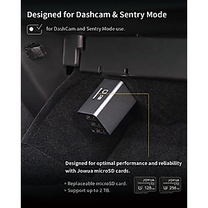 JOWUA 3 Port USB HUB with DashCam Reader Compatible with Tesla Model 3, Model Y Glovebox, Support OTG, 3X USB-A Port Support USB 3.0