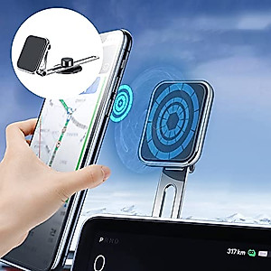 YOUNG&YANG Magnetic Phone Holder for Car Universal Folding Car Dashboard Windshield iPhone Holder Mount Strong Magnet 360° Rotation Laptop Phone Holder Fit All Smartphones, iPhone 14/13/12 Android
