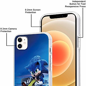 2 × Cool Phone Case for iPhone 12 Pro /iPhone 12 Case Clear 6.1",Adventure Games Anime Printed,Game Character Design Pattern Transparent Cases for Men Boys Women Girls,Soft TPU Funda for iPhone12 Pro