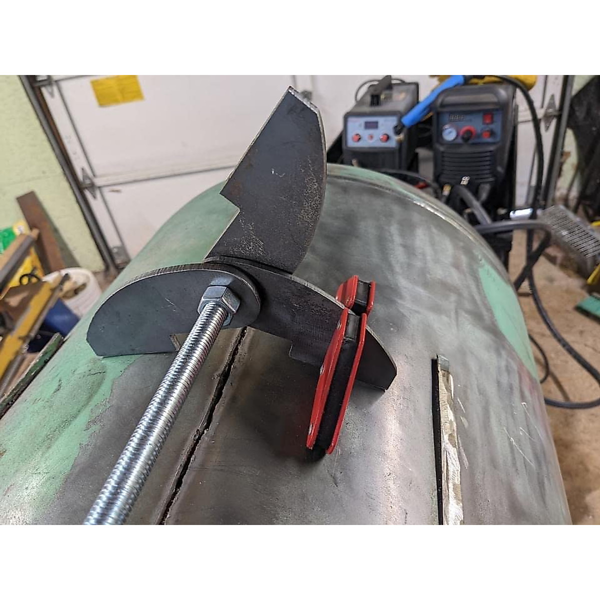 Burn Shop Large BBQ Smoker Hinge 8 x 2 1/4" 3 Peice