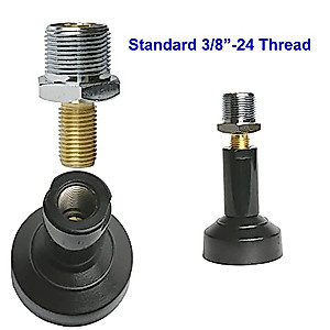 UngSung NMO to 3/8" x 24 Thread Antenna Stud Made by Copper Antenna Mount Adapter for Cell Ham Two Way Radio Antenna (1 PC)