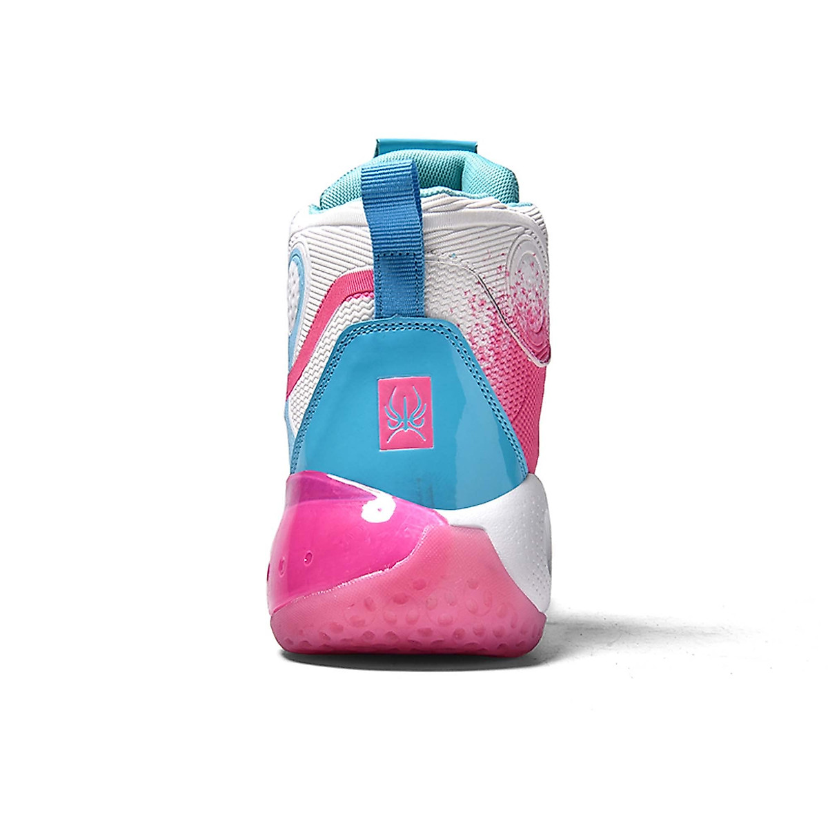 Mens Basketball Shoes Breathable Non Slip Running Fashion Sneakers Blue Pink