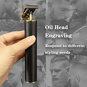 KEMEI Mens Clipper Cordless Hair Clippers, Razor Electric Professional Beard Trimmer Grooming Shaving Machine Self Hair Cutting Haircut Trimmers Cutter,Black KM-1971