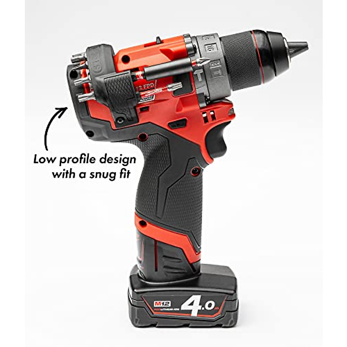 M12 Bit holder for Milwaukee Gen2 Drill Driver - Milwaukee Packout Accessories - Magnetic Bit Holder For M12 Surge Drill Driver - Milwaukee Bit Holder for M12 2503 and 2504(not impact)