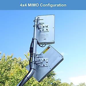 Proxicast 4G / LTE / 5G Cross-Polarized (MIMO) 7-10 dBi High-Gain Fixed-Mount Outdoor Directional Panel Antenna (ANT-129-001)