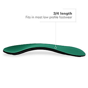 Spenco Rx Orthotic Arch Support 3/4 Length Shoe Insoles Women's 7-8.5/Men's 6-7.5