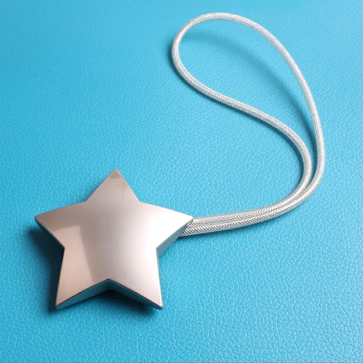 Sorfia Magnetic Curtain Tiebacks Clips Decorative Rope Holdbacks, 2 Pack Star Drapery Tie Backs Weave Holder for Window Draperies Bedroom Home Décor