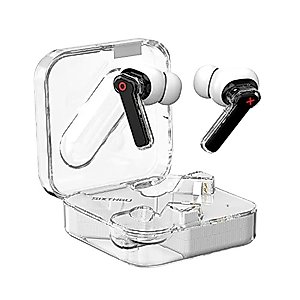 SIXTHGU Wireless Earbuds Bluetooth Headphones, Crystal Ear Buds with Fast Charging Case IPX4 Waterproof Stereo Earphones in-Ear Built-in Mic Headset Premium Deep Bass(White)