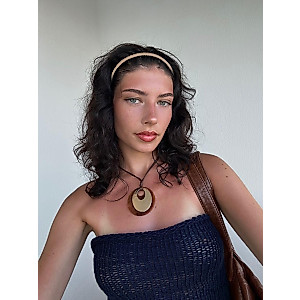 WOWOVOWOVO Thin Headbands for Women Girls Men Plastic Hairbands Fashion Non Slip Elastic Head Bands for Thick Hair Accessories (5 Packs)