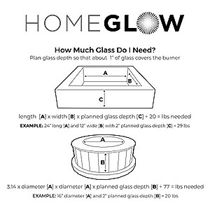 HOMEGLOW Fire Glass Cubes. Black Reflective Luster. Premium Tempered Square Glass Beads for Outdoor Fire Pit, Fire Table or Indoor Fireplace, Gas or Propane. 10 Pounds.