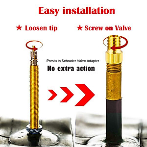 21PCS Brass Presta Schrader Valve Adapter Tools, Ball Pump Needle, Bike Tire Valve Pump Adapters, Pump Tools, Presta Valve Adapter Bike Pump Accessories Fit for Bike Gym Balloon Toy Pump