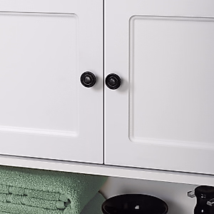 Zenna Home Bathroom Wall Cabinet, White with 2 Doors and 3 Adjustable Shelves, Ideal Medicine Cabinet or Over-the-Toilet Wall-Mounted Storage for Bathroom Essentials