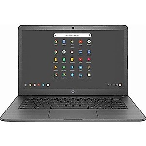 HP Chromebook 14-inch Laptop Computer for Student Online Class/Remote Work, AMD A4, 4GB RAM, 32GB eMMC, WiFi, Bluetooth, Chrome OS + CUE Accessories