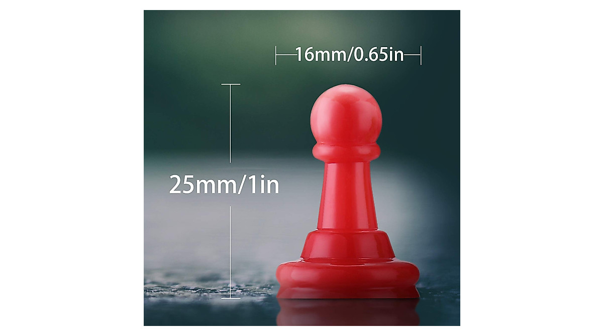 Shappy 32 Multicolor Pawn Game Pieces for Fun Gameplay