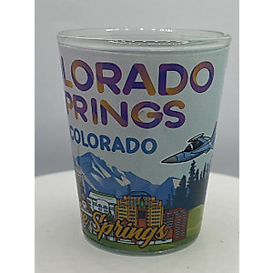COLORADO SPRINGS Colorado SHOT GLASS 2 OZ.