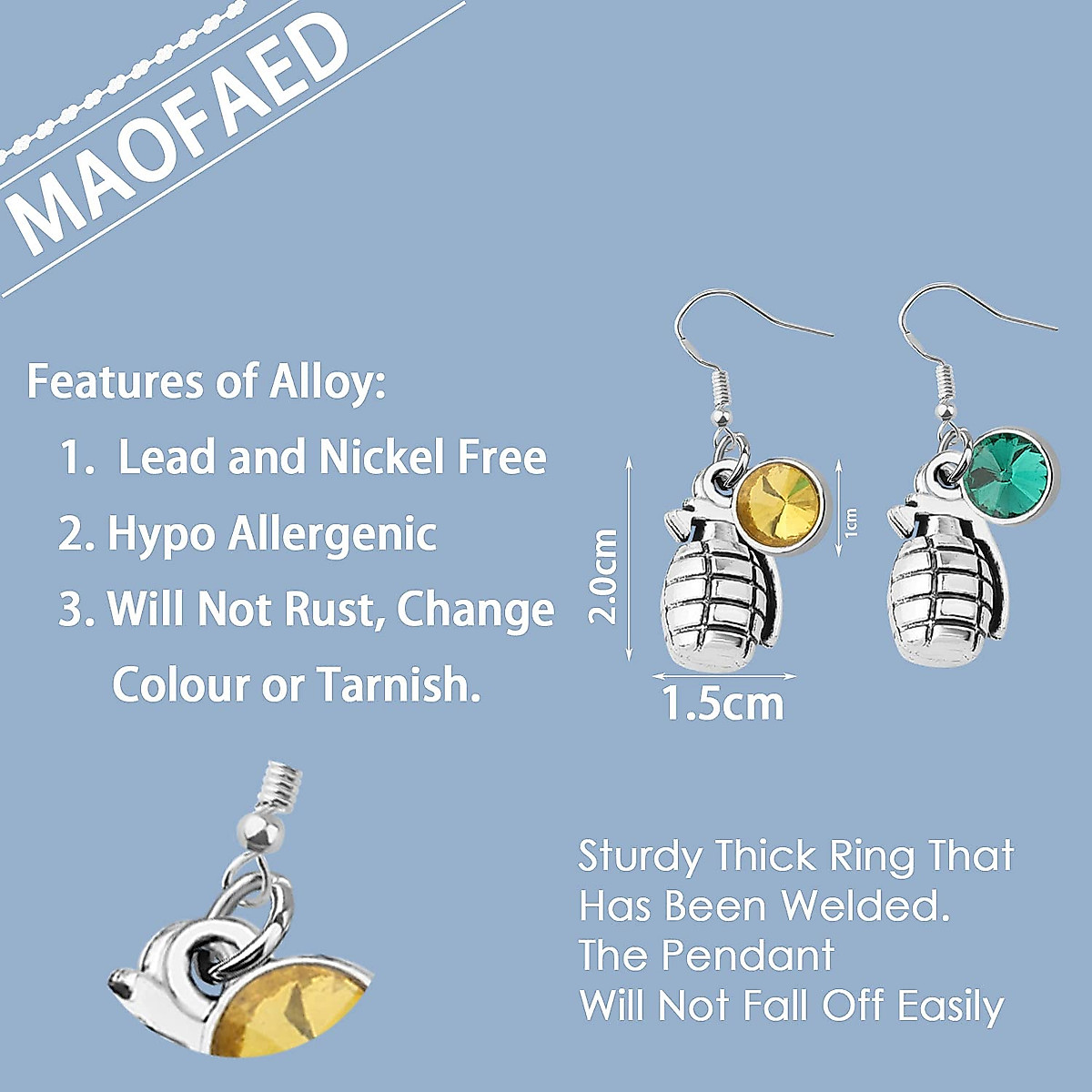 MAOFAED Anime Fan Gift Anime Lover Gift TV Series Gift Best Friend Gift Anime Earring