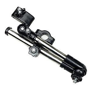 Umbrella Mount Holder, Adjustable Umbrella Mount Stand No Need Wrench to Attach/Detach Umbrella Clamp for Wheelchair, Walker, Rollator, Bicycle, Pram, Stroller(Black)