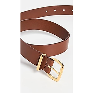 Madewell Women's The Essential Leather Belt, Warm Cinnamon, Brown, M