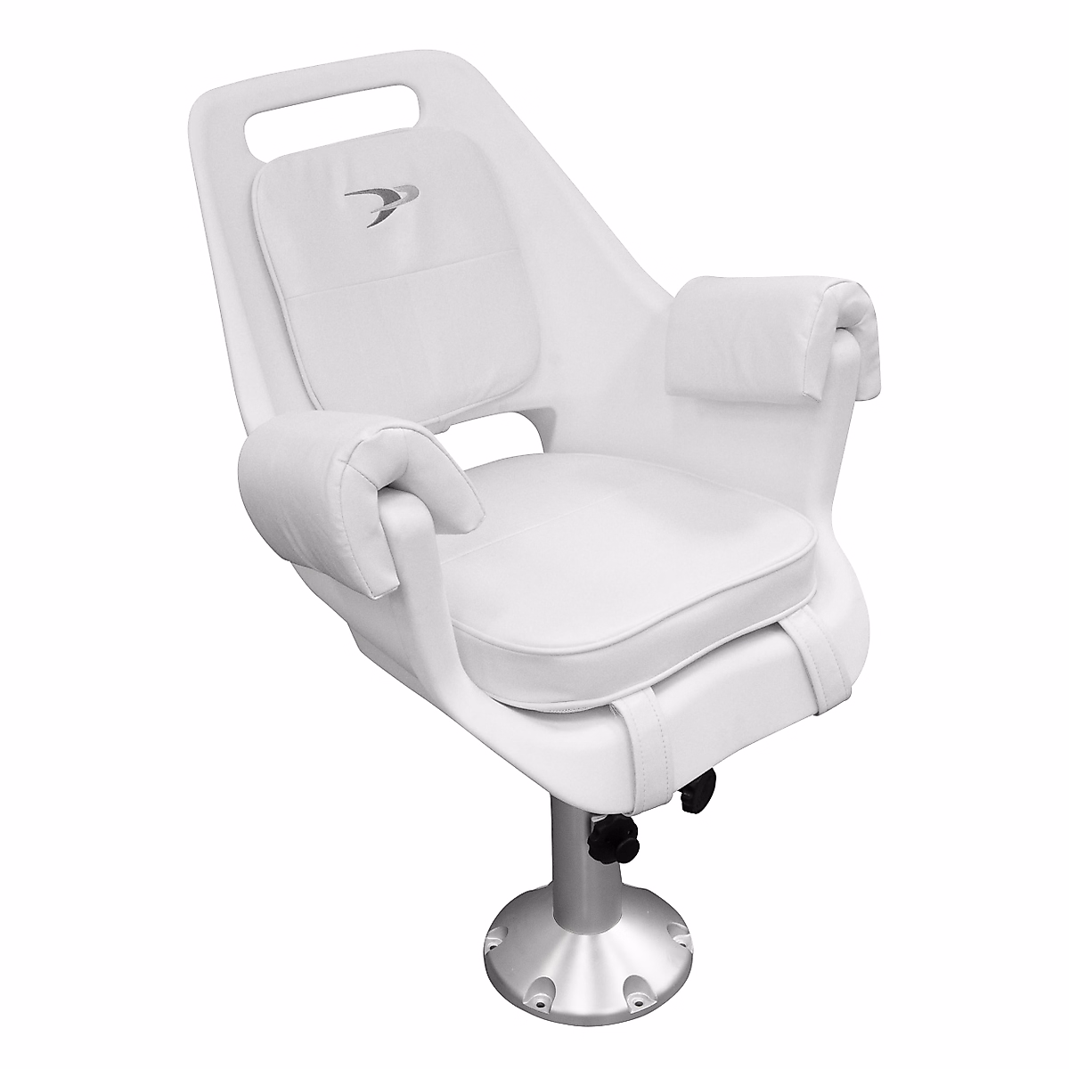 Wise 8WD007-7-710 Deluxe Pilot Chair with Cushions, Mounting Plate, Adjustable Height Pedestal and Seat Mount