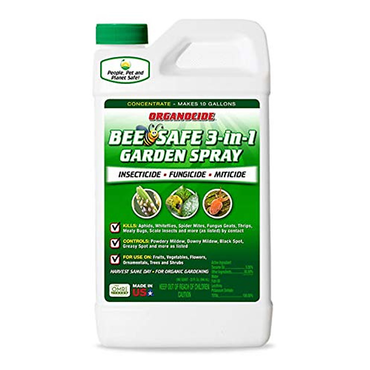 Organic Laboratories 100-021 Lab QT Organocide 3-in-1 Garden Spray