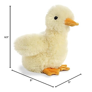 Aurora® Adorable Mini Flopsie™ Duckling Stuffed Animal - Playful Ease - Timeless Companions - Yellow 8 Inches