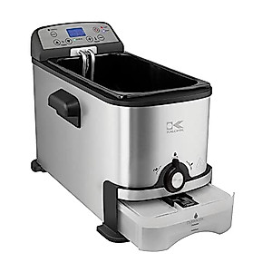 Kalorik® 3.2 Quart Digital Deep Fryer with Oil Filtration, Stainless Steel