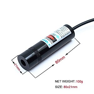 OXLasers 650nm Adjustable Red Cross Line Laser Module for Positioning Cross Laser Alignment Locator (Cross Line)
