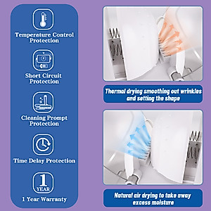 Automatic Cap Cleaner with steam and Dry,steam Cleaning&Ironing and Drying for Bucket hat Baseball Cap,hat Cleaner&Dryer for Trucker hat etc