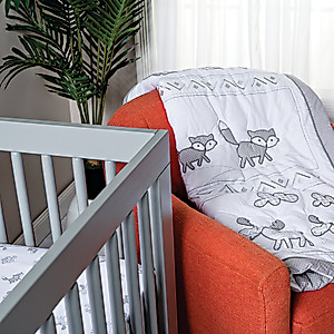 Trend Lab Aztec Forest 3 Piece Crib Bedding Set, Can Be Used As A Blanket Or A Playmat for Tummy Time, Includes Quilt, Fitted Crib Sheet and Skirt