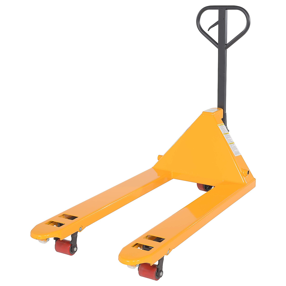 Vestil PM5-2748-Y Yellow Standard Pallet Truck, 5500 lbs Capacity, 48" Length x 27" Width Fork