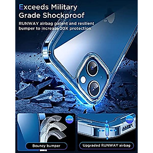 Humixx Designed for iPhone 13 Case, [Not Yellowing] [Military Grade Drop Tested] [Anti-Scratch & Anti-Fingerprint] Clear PC Back with Soft Black TPU Bumper, Slim Fit Protective Case for 13 Phone