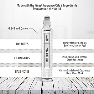 Instyle Fragrances | One for All | Rollerball | Women’s Eau de Toilette | Vegan, Paraben Free, Phthalate Free | Never Tested on Animals | 0.34 Fl Oz