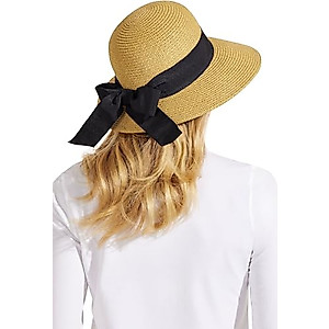 Coolibar UPF 50+ Women's Asymmetrical Clara Sun Hat - Sun Protective (One Size- Natural)